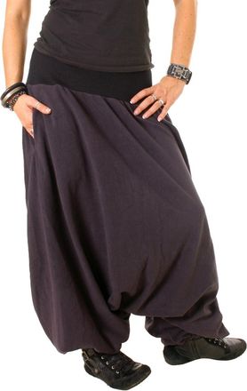 vishes Alternative Bekleidung - Haremshose aus Fleece Einheitsgr&ouml;&szlig;e/Lange Gr&ouml;&szlig;e dunkelgrau 44-50