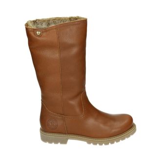Panama Jack Sportliche hohe Stiefel aus cognacfarbenem Leder - - Shoes - Damen - Braun - 40 EU