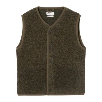 Universal Works Lancaster Gilet - Homme - Vestes - Brun - Taille: M