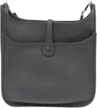 Herm&egrave;s Sac bandouli&egrave;re Pre-owned en cuir Taurillon Cl&eacute;mence - Femme - Pre-owned - Noir - Taille: ONE Size