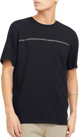 Jack & Jones Male Gedruckt Joranatomy SS Crew Neck Sn T-Shirt Motif crâne, Noir, M Hommes