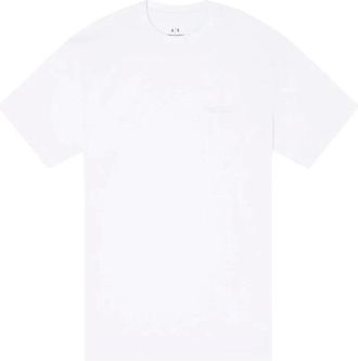 A|X Armani Exchange Homme, Tops, Blanc, Taille: XL T-shirt Coupe Standard avec Logo