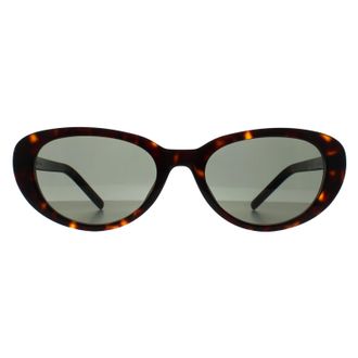 Saint Laurent Cat Eye Damen dunkel gefleckt Havanna grau SL M154