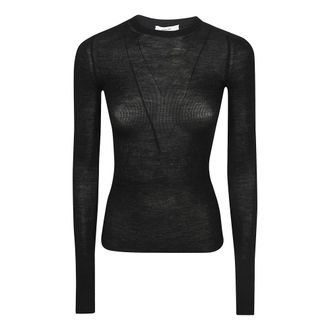 Haikure Joan Top - - Knitwear - Damen - Schwarzk - M