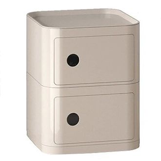 Generic Quadratischer Nachttisch Aus Kunststoff Mit 3 Schubladen, Rollender Beistelltisch Mit Rädern, Schmaler Aufbewahrungsschrank for Schlafzimmer, Home Off