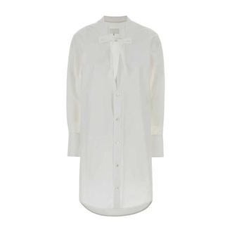 Maison Margiela Mini-Kleid mit offenen Kanten - - Dresses - Damen - Wei&szlig; - S