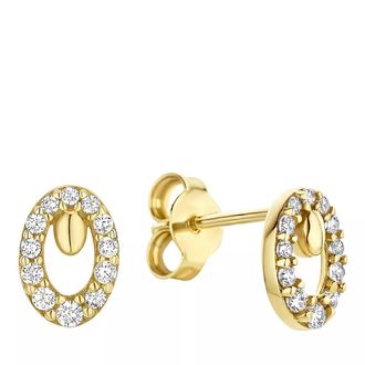 BELORO Ohrringe - Monte Napoleone Leontina 9 karat ear studs with zi - Gr. unisize - in Gold - für Damen