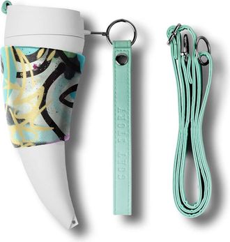 Goat Story Coffee Mug by Unique BPA FREE Coffee Cup to go, Dishwasher safe and 100% Leak-Proof (West)