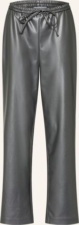 Joseph Ribkoff Hose In Lederoptik silber