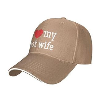 Generic Casquette I Love Ma Femme Sexy Casquettes Sport Décontractée Sunhat Anti-UV pour Homme Femme Extérieur