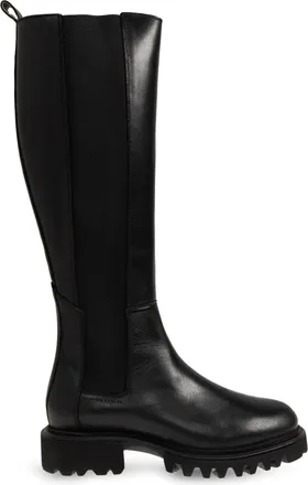 AllSaints Femme, Chaussures, Noir, Taille: 41 EU Bottes en cuir Maeve