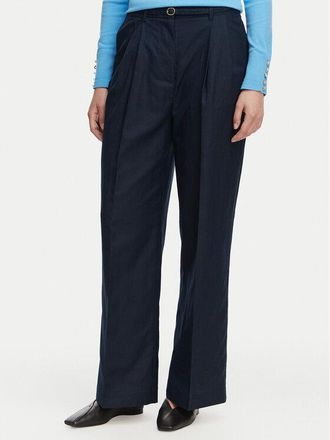Tommy Hilfiger Stoffhose WW0WW48884 Dunkelblau Wide Leg