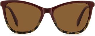 Polaroid Femme, Accessoires, Brun, Taille: 55 MM PLD 4194/S Lunettes de soleil