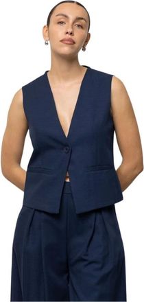Kaos Kaos, Femme, Tops, Bleu, Taille: 38 FR Spjtz002-3003