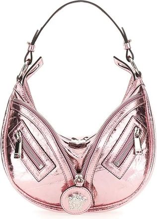 Versace Hobo Bags - Repeat Small Hobo Bag - Gr. unisize - in Rosa - für Damen