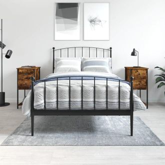 vidaXL Nachttische 2 Stk. R&auml;uchereiche 32x42x70 cm Holzwerkstoff - Vidaxl