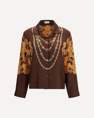 Versace Chain print buttoned Shirt Female 40