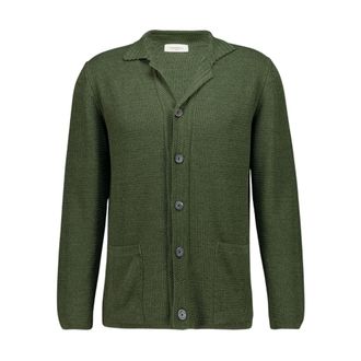 PIACENZA 1733 Piacenza 1733, Homme, Pulls, Vert, Taille: L Veste de travail en maille de soie et coton