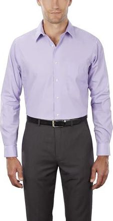 Van Heusen Chemises habill&eacute;es de en Popeline - Coupe Grande et Haute - pour Homme - Violet - 44 cm Cou 89 cm- 91 cm Manches