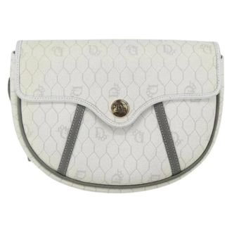 Dior Sac bandouli&egrave;re &agrave; rabat nid dabeille vintage Pre-owned - Femme - Pre-owned - Blanc - Taille: ONE Size
