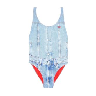 Diesel Femme, Maillots de bain, Bleu, Taille: 36 FR Maillot de bain une pi&egrave;ce &eacute;l&eacute;gant