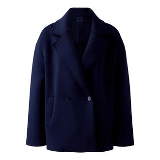Oui Caban Jacke - - Jackets - Damen - Blau - L
