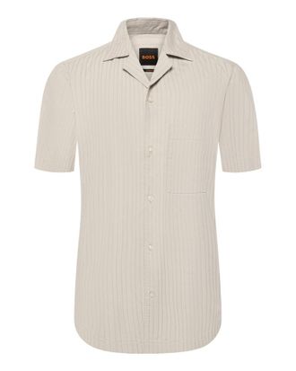 HUGO BOSS Kurzarmhemd aus Baumwolle in
