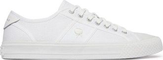 Karl Lagerfeld Sneakers aus Stoff Rae KL50326 Wei&szlig;