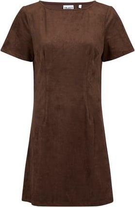 Object Robe droite aspect daim