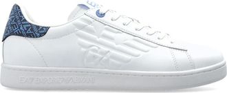 Emporio Armani Emporio Armani Ea7, Homme, Chaussures, Blanc, Taille: 42 1/2 EU Classic Leather Baskets