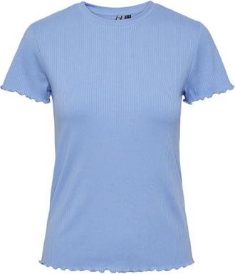 Pieces Pcnicca SS O-Neck Top Noos T-Shirt, Hydrangea, XL Femme