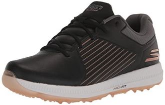 Skechers Femme Go Elite 5 Arch Fit Chaussures de Golf Imperm&eacute;ables Basket, Noir Or Rose, 38 EU