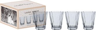 Laura Ashley Glass Collectables Giftset 4 Wassergl&auml;ser klar 25 Cl. Glas