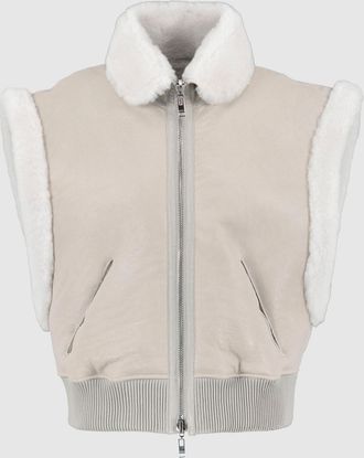 Isabel Marant Manteau Edwina Cuir Gris