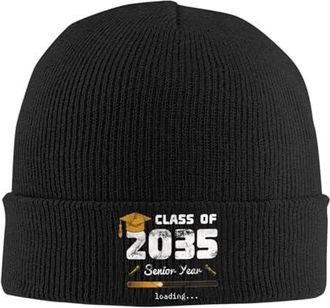Generic Bonnet Tricot&eacute; 2035, Derni&egrave;re Ann&eacute;e De Lyc&eacute;e Respirant Casquette De Cr&acirc;ne &Agrave; Revers Doux Bonnet Thermo pour Homme Sport Ext&eacute;rieur