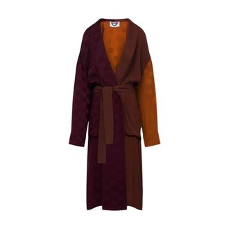 Moschino Femme, Manteaux, Multicolore, Taille: 38 FR V&ecirc;tement dext&eacute;rieur l&eacute;ger en m&eacute;lange de soie