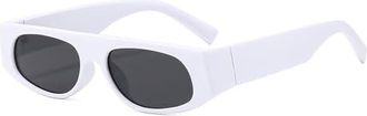 Generic Lunettes De Soleil Unisexes &Agrave; Monture Fine For Lext&eacute;rieur, Id&eacute;ales For Les Trajets Domicile-travail, Le Sport Et Vacances(White)
