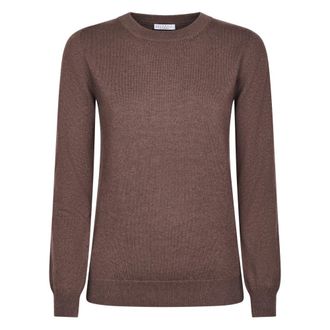 Brunello Cucinelli Girocollo M/L - - Knitwear - Damen - Braun - XS