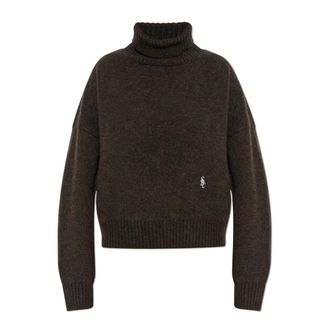 Sporty & Rich Femme, Pulls, Brun, Taille: 38 FR Farmhouse Drop Sweater