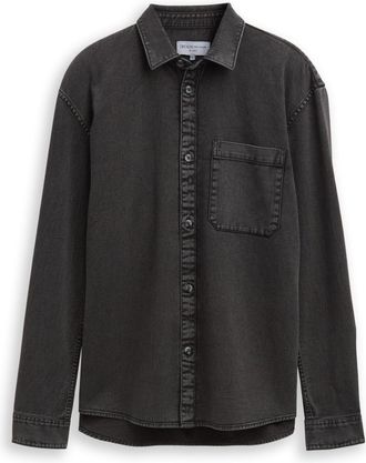 Tom Tailor Herren 1045179 Hemd, 29999-Black, L