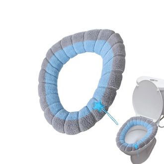 Generic WC-Sitzkissen - warmer, waschbarer Stoffbezug, dicker, weicher, w&auml;rmerer Badezimmerkomfort, abnehmbares, leicht zu reinigendes WC-Deckelpolster f&uuml;r Zu