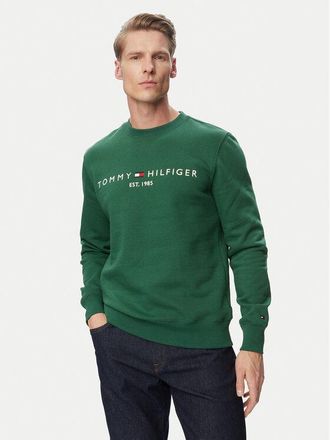 Tommy Hilfiger Sweatshirt Logo MW0MW11596 Dunkelgr&uuml;n Regular Fit