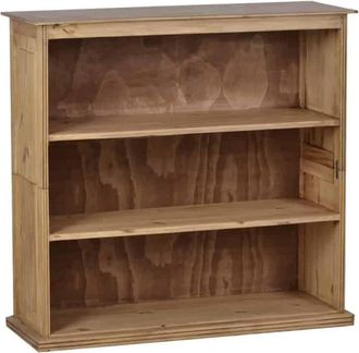 MiaMöbel Bücherregal Mexico Möbel 100x95x35 cm Landhausstil Massivholz Pinie Honig