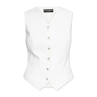 Dolce & Gabbana Vests - - Jackets - Damen - Wei&szlig; - S