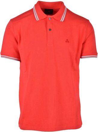 Peuterey Homme, Tops, Rouge, Taille: 2XL Polo en Coton et &Eacute;lasthanne
