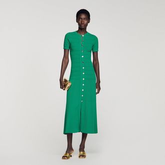 Sandro Langes Strickkleid