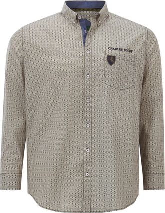 Charles Colby Herren Hemd Duke Quillon wollwei&szlig;, 5XL (XXXXXL) - 51/52