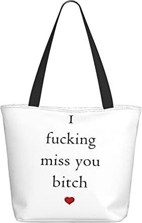 AOOEDM I Missed You Ladies Shopping Bag 13x11x7in.Le cadeau parfait pour la Saint-Valentin.Cest de la Saint-Valentin pour maman, fille, &eacute;pouse, etc