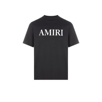 Amiri Baumwoll-Logo-T-Shirt in Schwarz