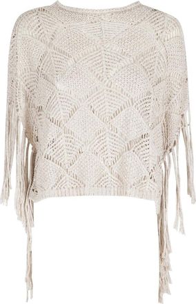 Antonelli Femme, Blouses et Chemises, Beige, Taille: 38 FR Brionia Sweater